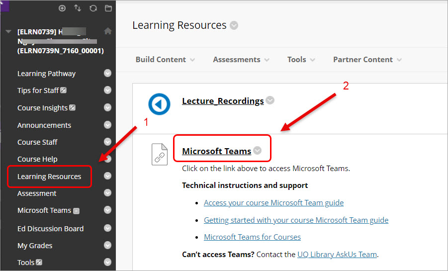 Access Your Course Team Site Original Elearning University Of Queensland